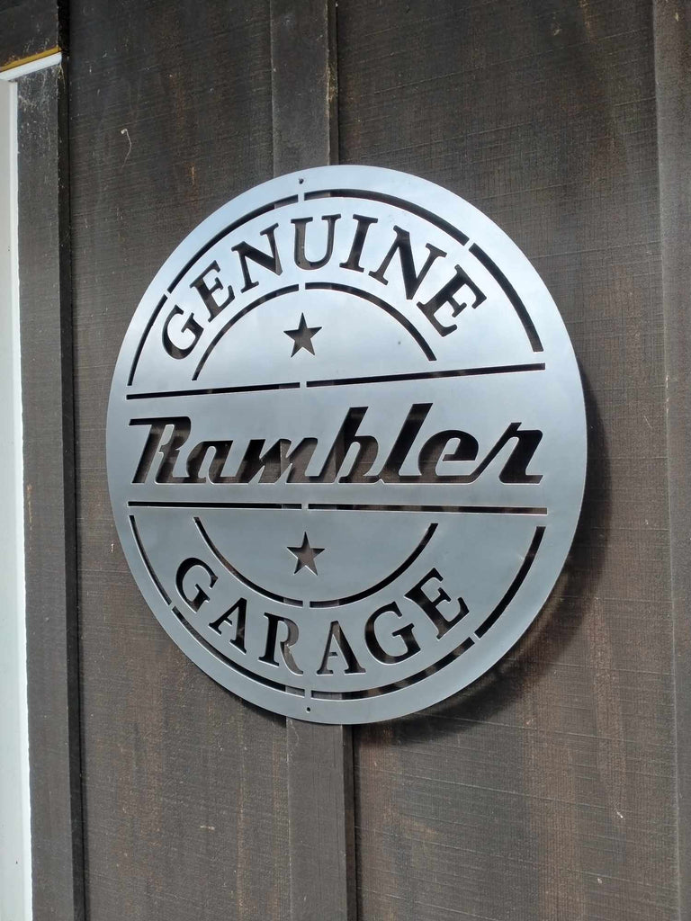 Rambler Garage Disc – White Fire - Metal Craft, Signwriting, Airbrushing