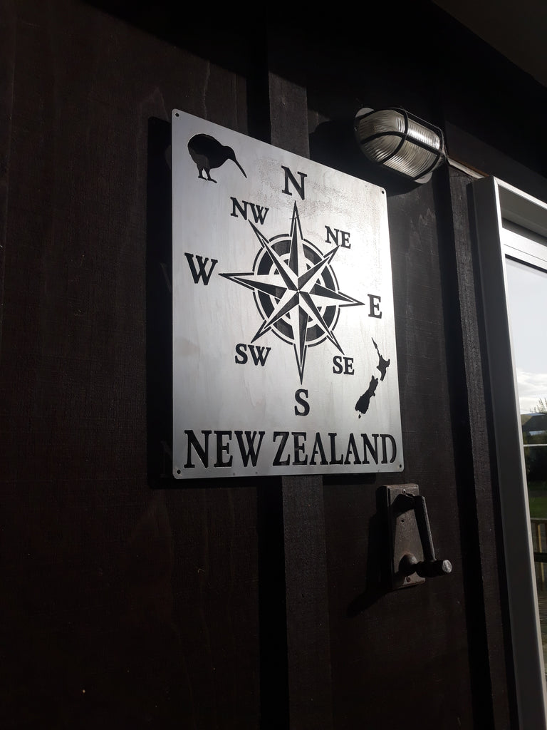 Compass New Zealand Panel – White Fire - Metal Craft, Signwriting ...