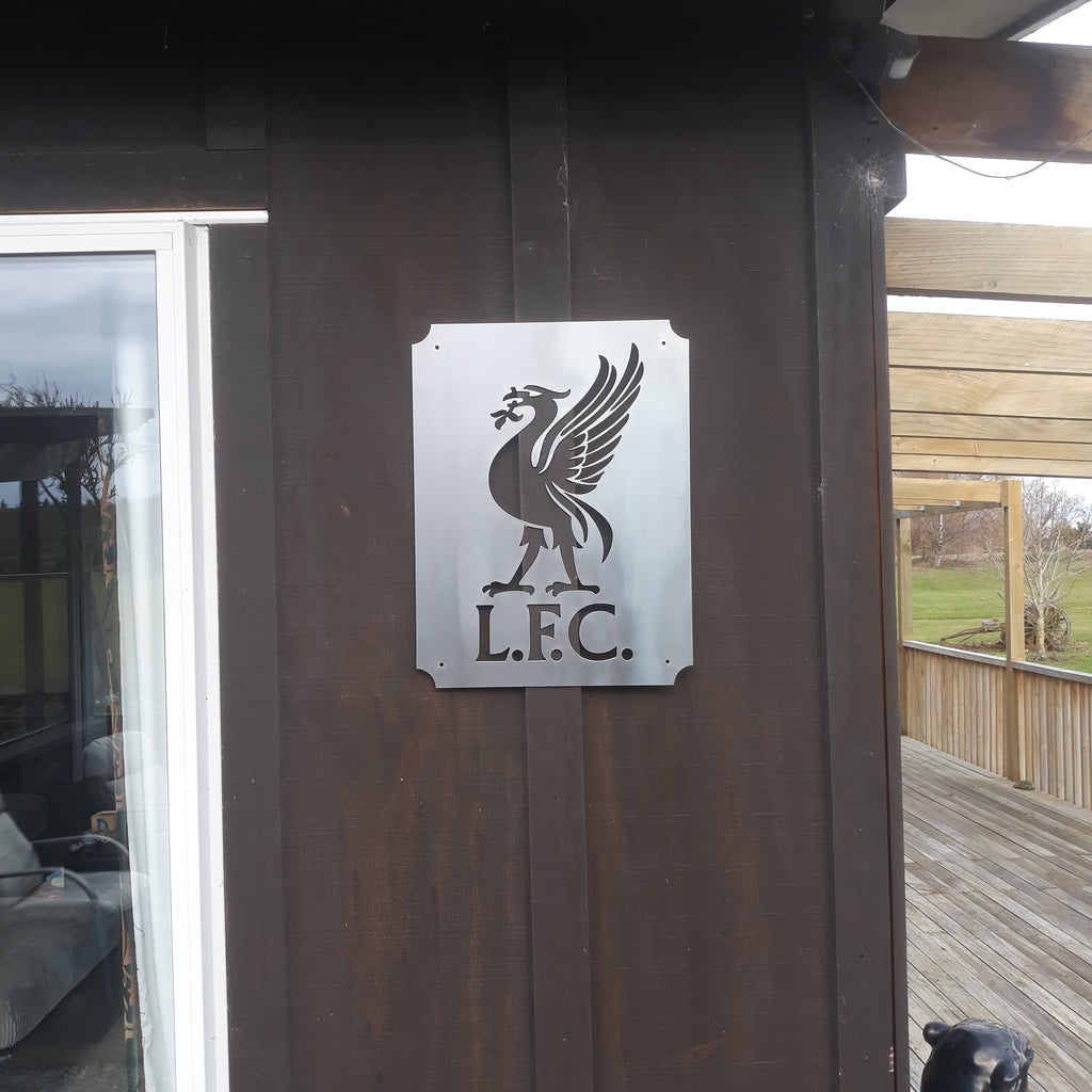 Liverpool sign panel – White Fire - Metal Craft, Signwriting, Airbrushing