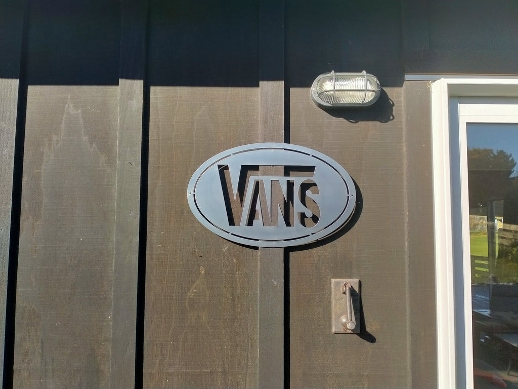 Vans – White Fire - Metal Craft, Signwriting, Airbrushing